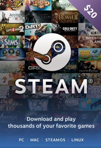 steam giftcard 20$ (Usa) - مای بتل